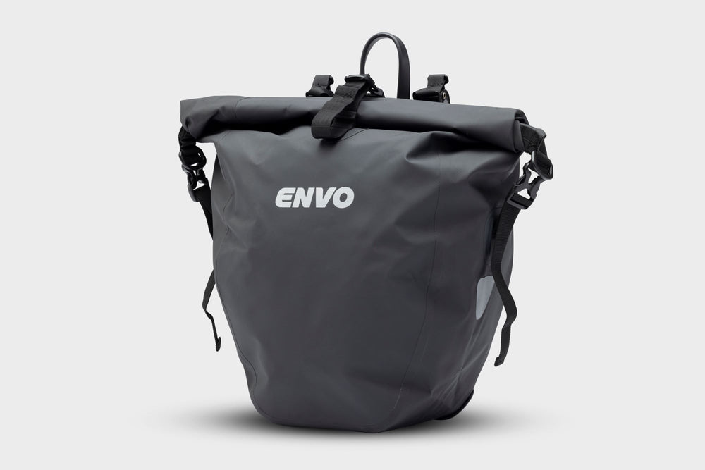 Bike Panniers | Waterproof Bag | Black | Envodrive